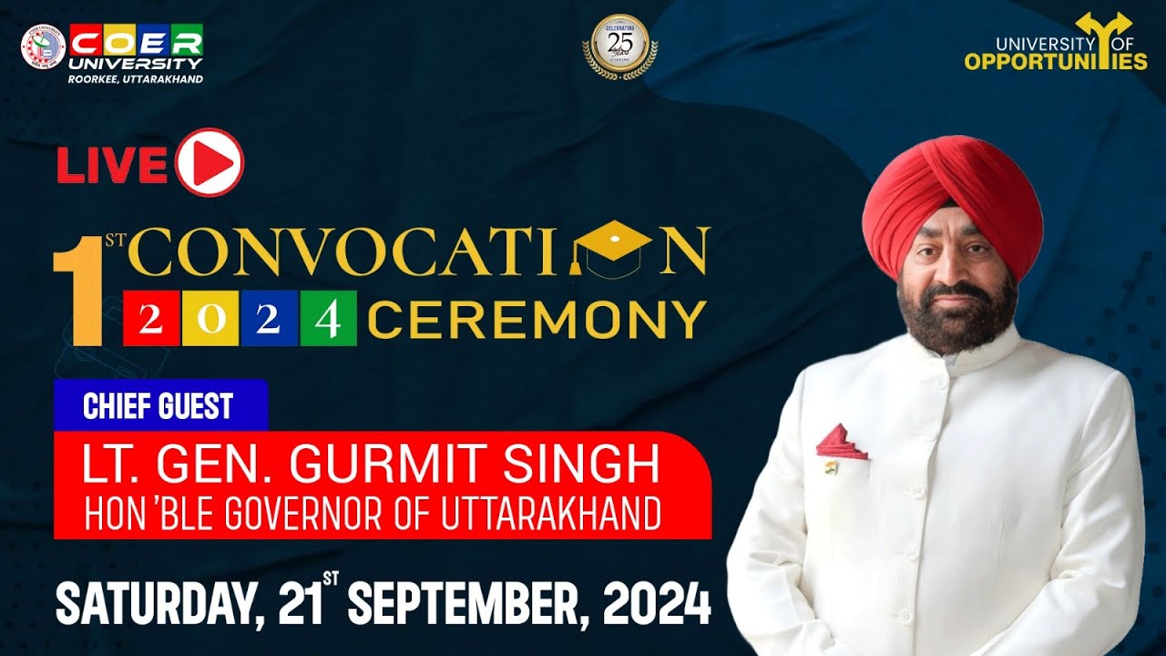 🎓 COER University's 1st Convocation Ceremony | Celebrating 25 Years of ...