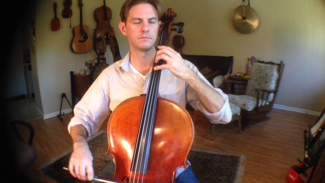 2 Octave C minor Scale half notes cello practice - YouTube