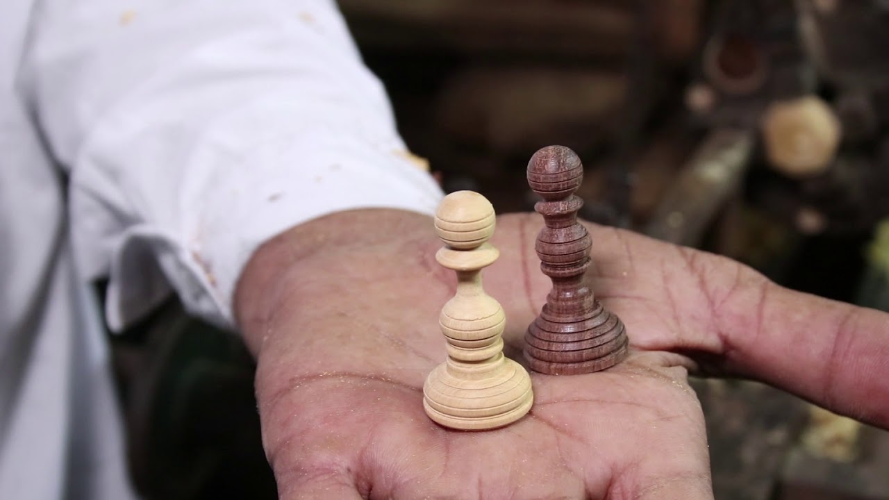 The Birth of a Traditional Wooden Chess Set - with Khyali Ram - YouTube
