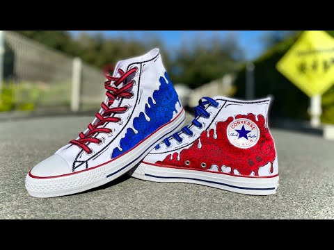 Melting Doodle on Converse - YouTube