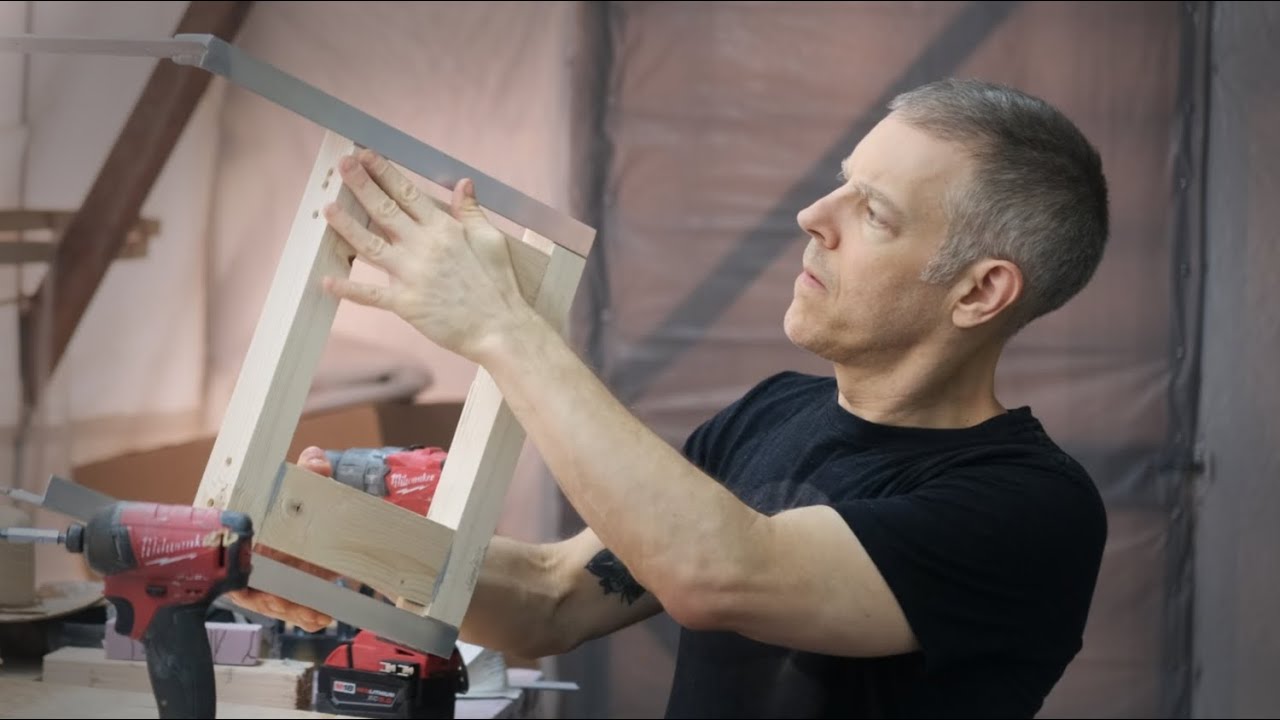 Making and Installing Wall Bracket For Bath Sink - YouTube