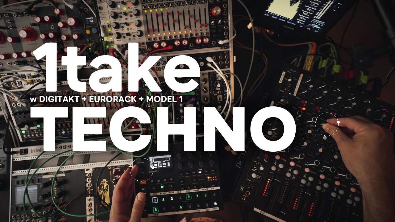 Making TECHNO in one take with Digitakt, Eurorack and Model1 - YouTube