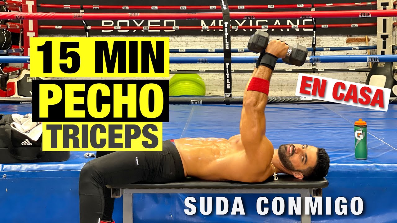 Rutina de PECHO Y TRICEPS En Casa | 15 Minutos ¡Destroza Tus Músculos ...