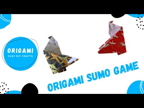 Origami Easy Sumo Wrestler (Make 2 to Battle) 🇯🇵 - YouTube