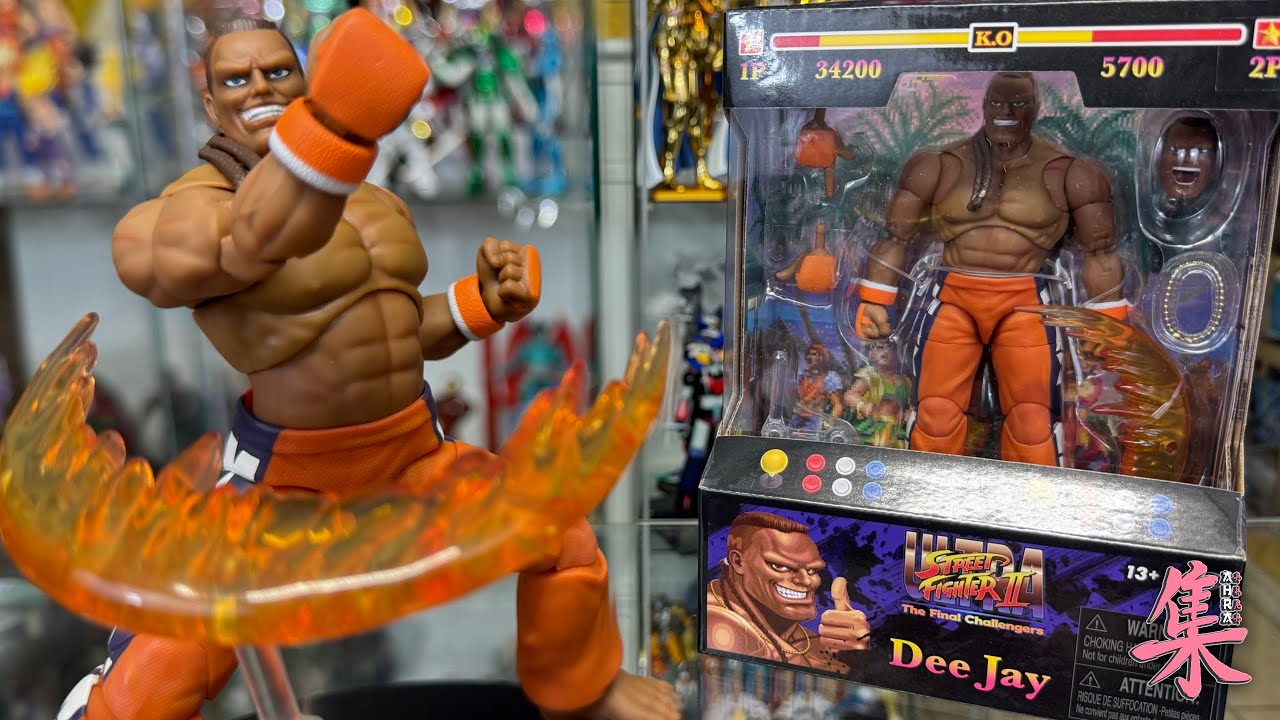 TI PREGO JADA TOYS FAI MARVEL VS CAPCOM - Ultra Street Fighter II Dee Jay Action Figure Review ...