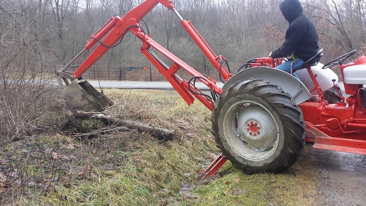 Putting The 64 Year Old Sherman Backhoe To Use!!!!!! - YouTube