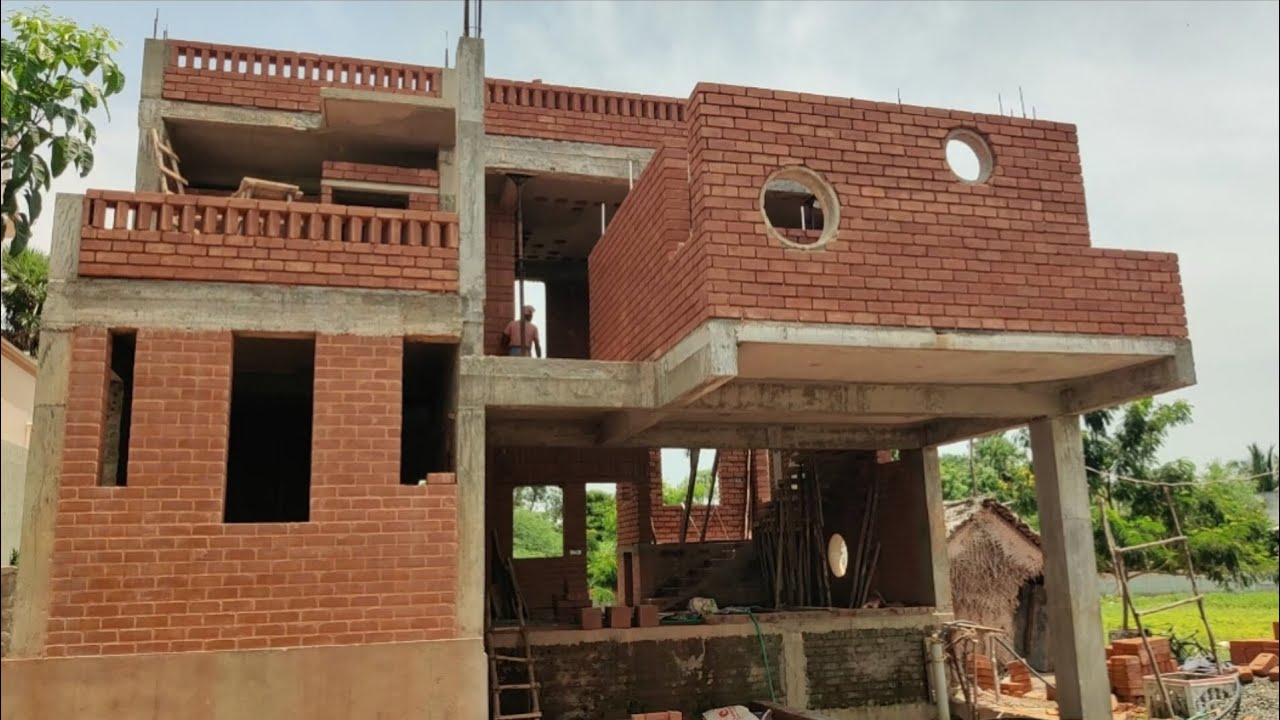 🤯சென்னை Site - On going 🏡 | Cseb with exposed concrete building # ...