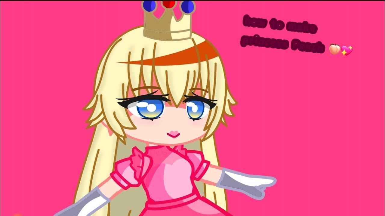 ᰔhow to make princess peach in gacha club ᰔ - YouTube