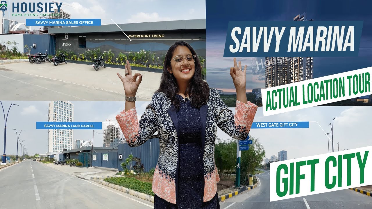 Savvy Marina Gift City | Actual Location Tour | 4 BHK Gift City ...
