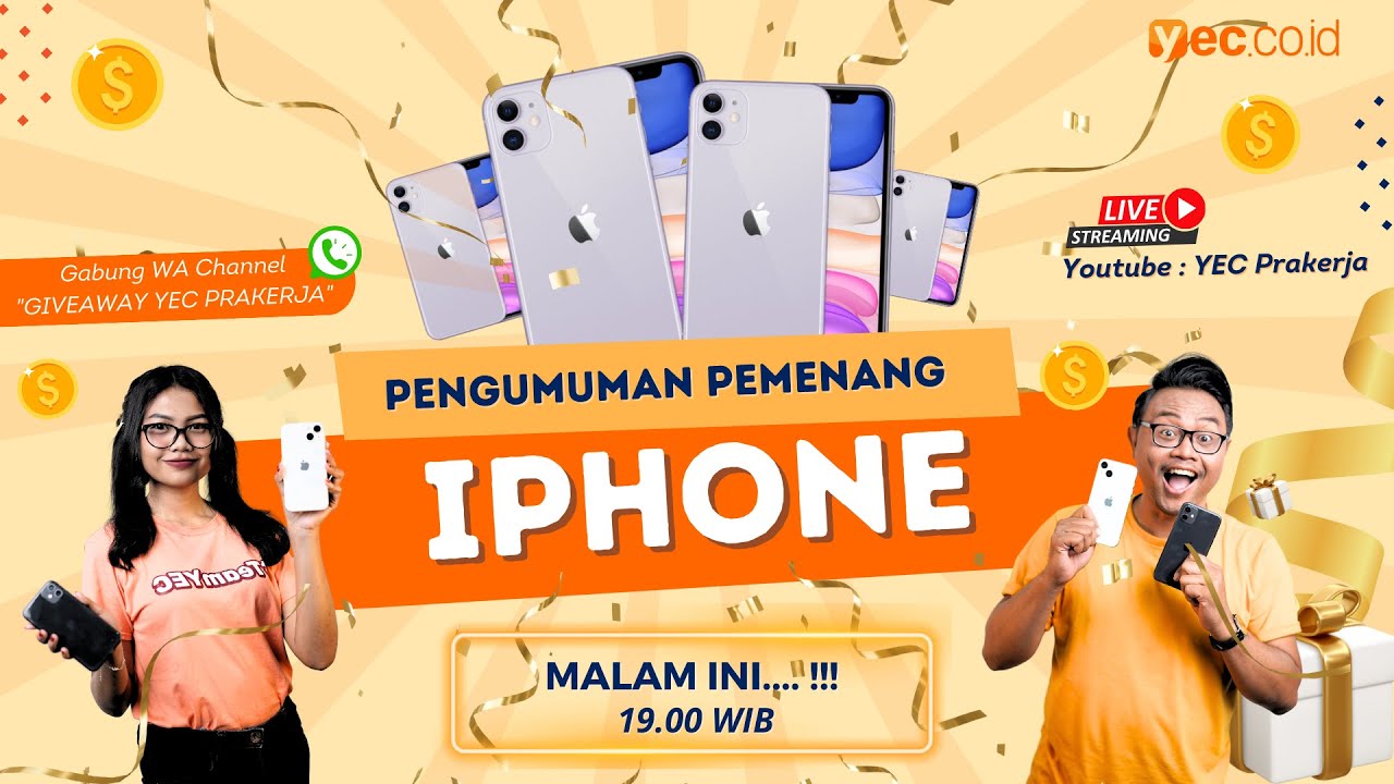 PENGUMUMAN PEMENANG IPHONE & CREATOR STARTER KIT - YouTube