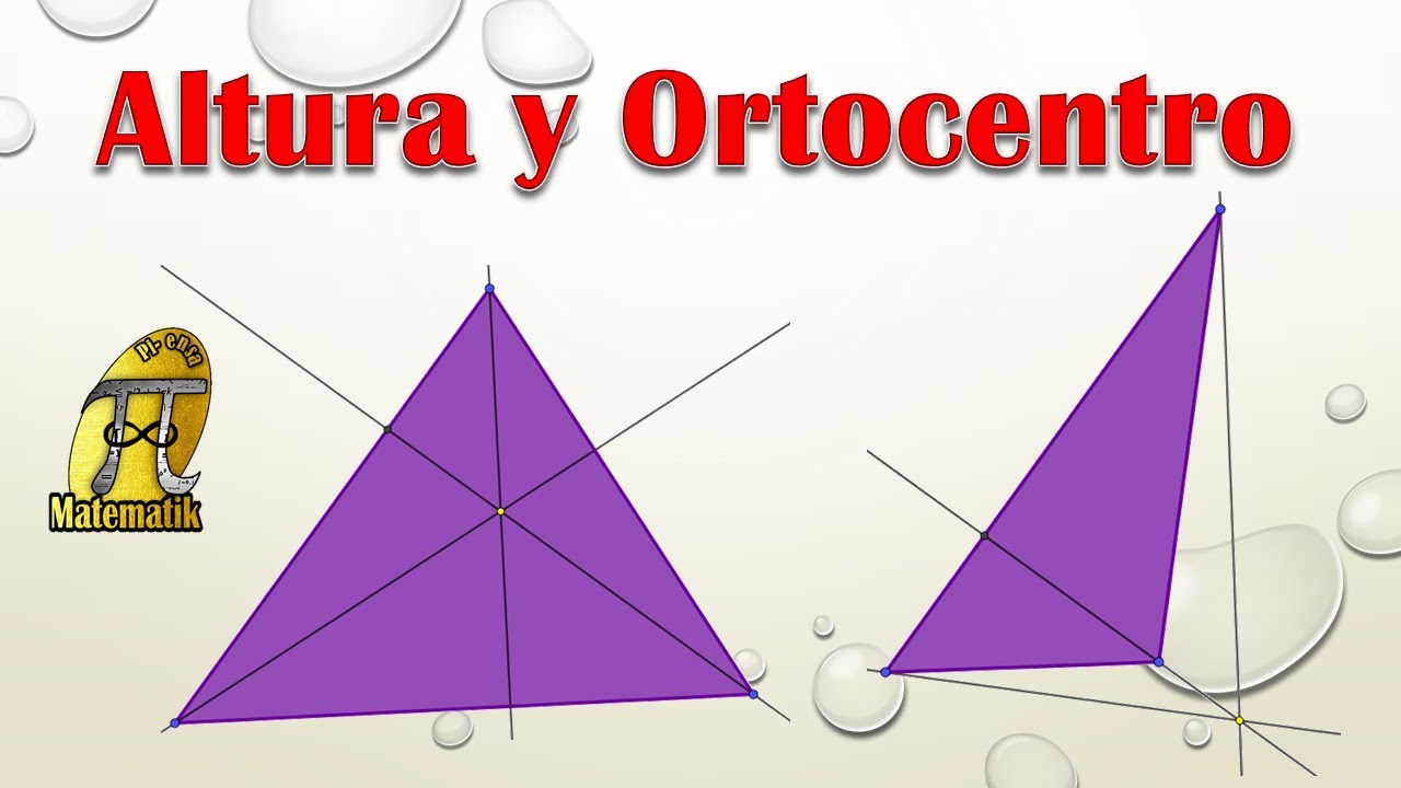 Qué es una altura | Qué es el ortocentro | Líneas notables del ...