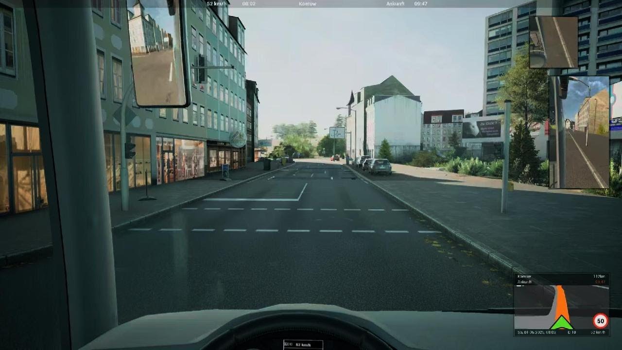 Fernbus Simulator Linie 48 Stralsund-Usedom via Koerow - YouTube