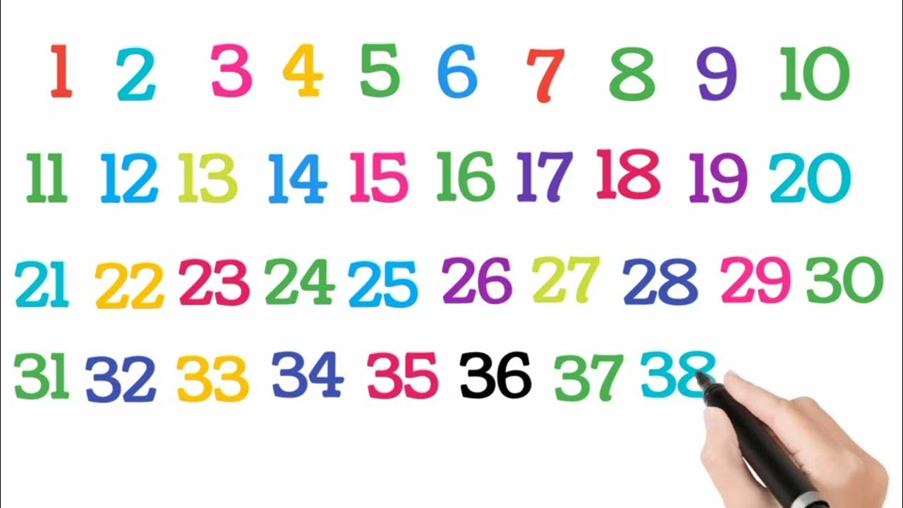 1 to 50 numbers counting, 50 numbers counting, #1to50counting - YouTube
