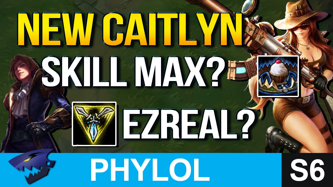 New Caitlyn SKILL MAX? TRI-FORCE EZREAL? (League of Legends) - YouTube