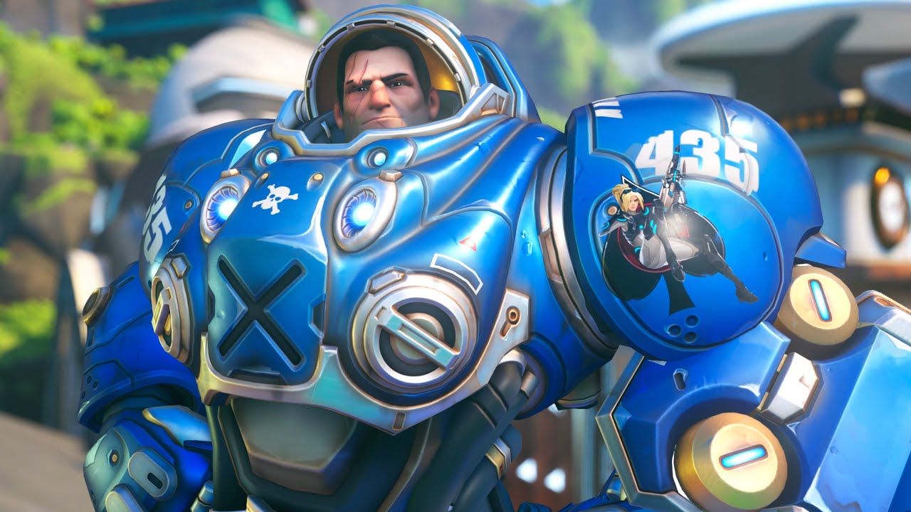 NEW Heaven's Devil Reinhardt Skin Showcase | Overwatch 2 - YouTube