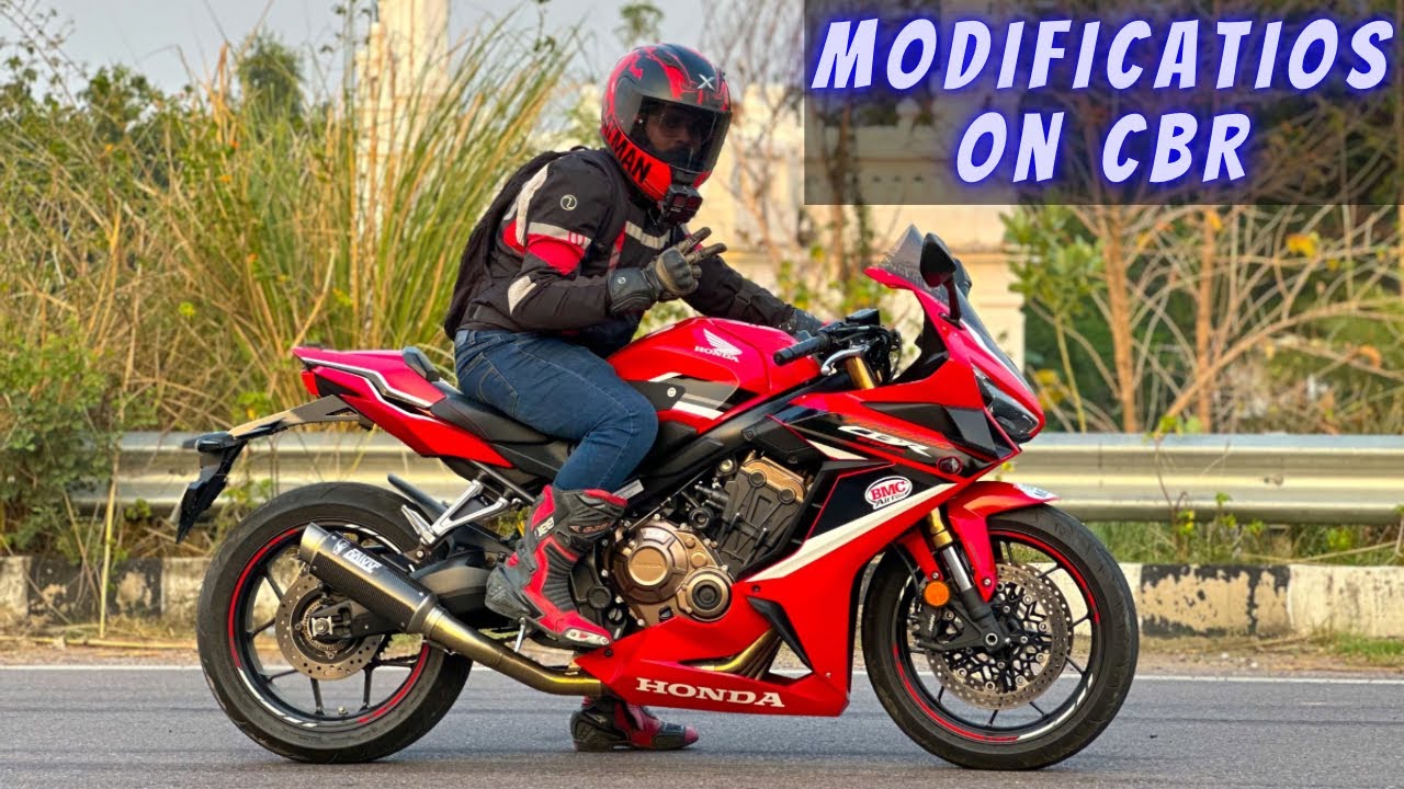 Modifications on CBR 650R | Winglets, Exhaust, Seat Cowl, Bubble Visor - YouTube