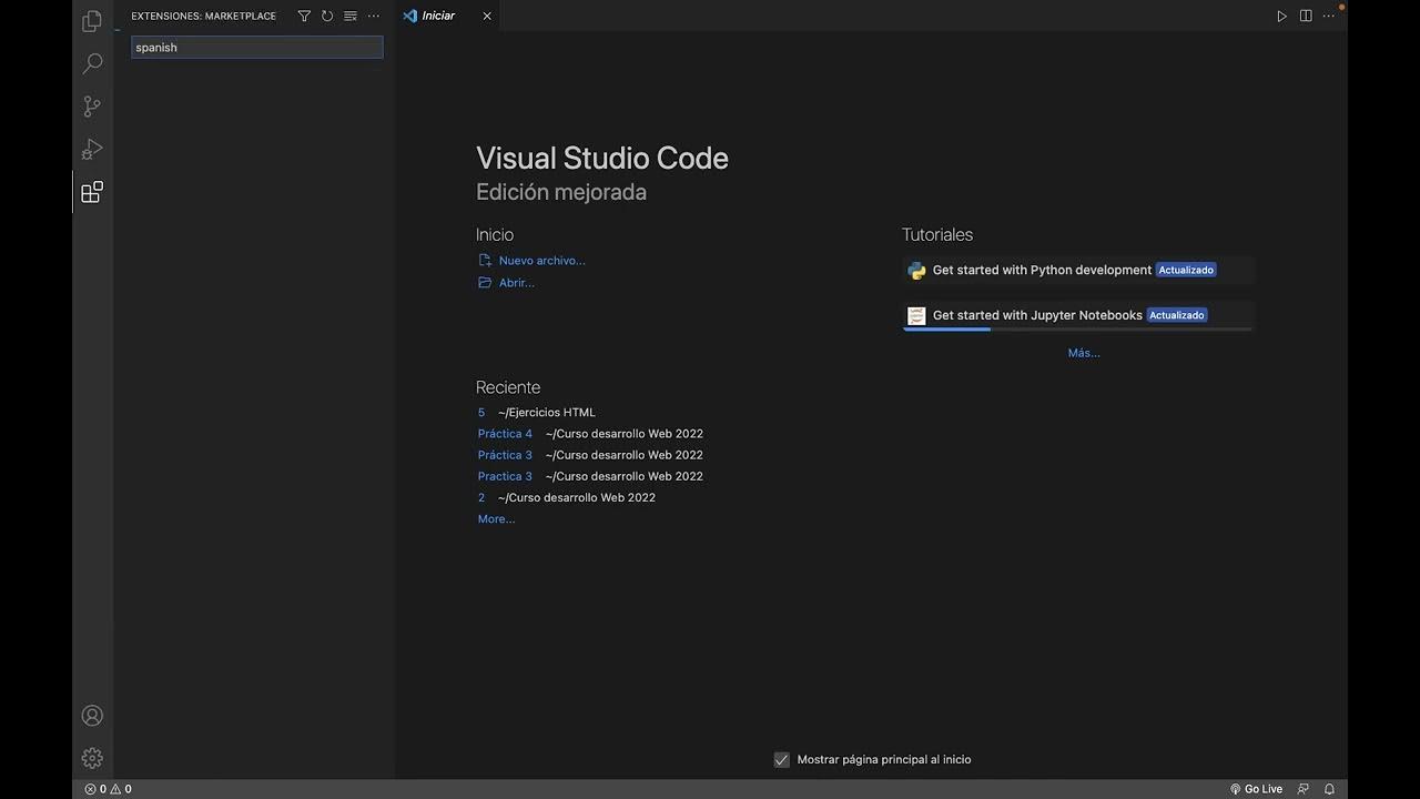 2. Como cambiar el idioma de VSCODE - YouTube