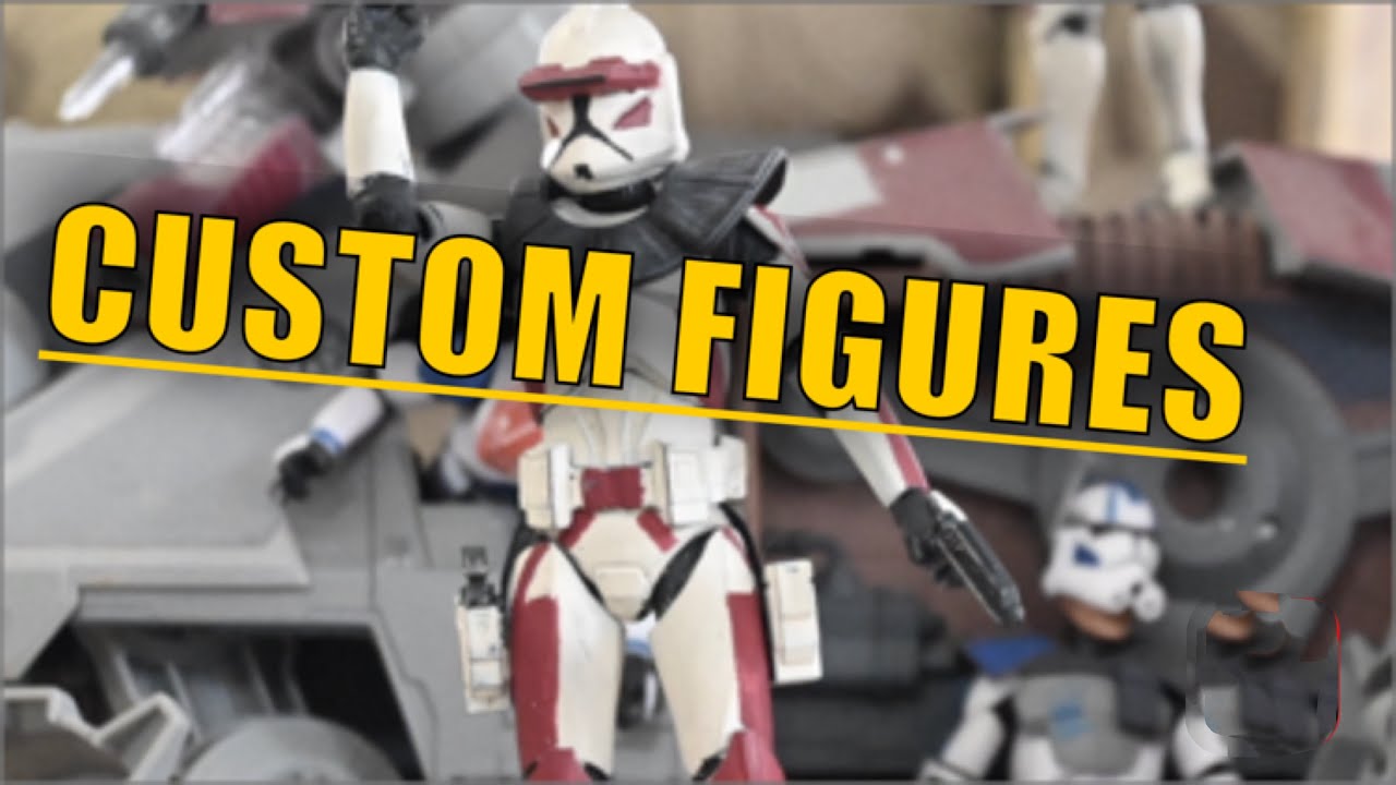 Star Wars black series custom figures - YouTube