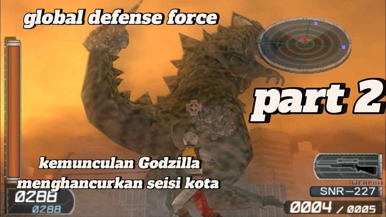 kemunculan Godzilla di dunia!! global defense force!! part 2 - YouTube