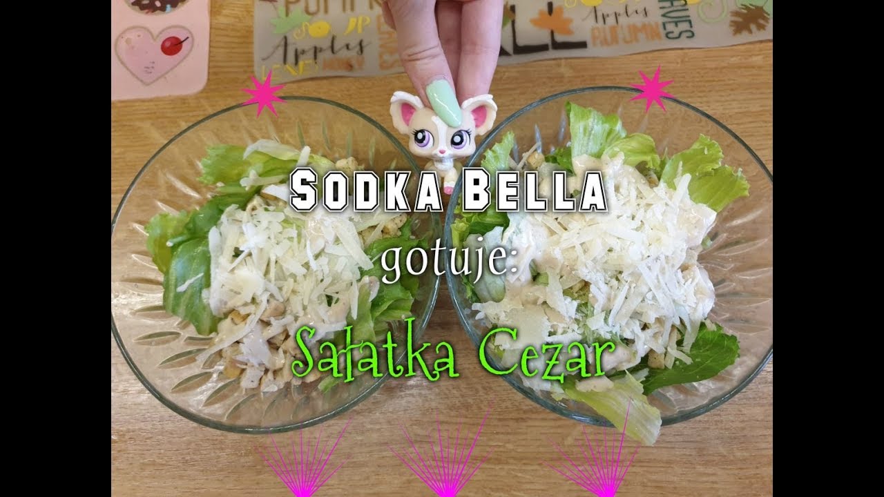 Słodka Bella gotuje: Sałatka Cezar - YouTube