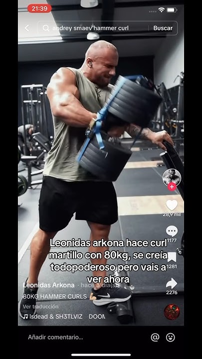 Curl martillo con 120kg #leonidasarkona #leonidas #hammercurls #hammercurl #gym #gymshorts - YouTube