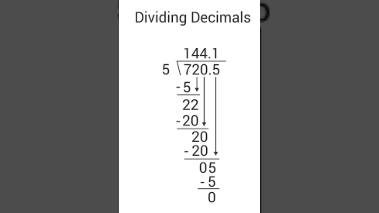 How To Divide Decimals YouTube How To Divide Decimals YouTube