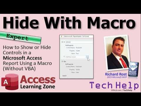 How to Show or Hide Controls in a Microsoft Access Report Using a Macro (Without VBA) - YouTube