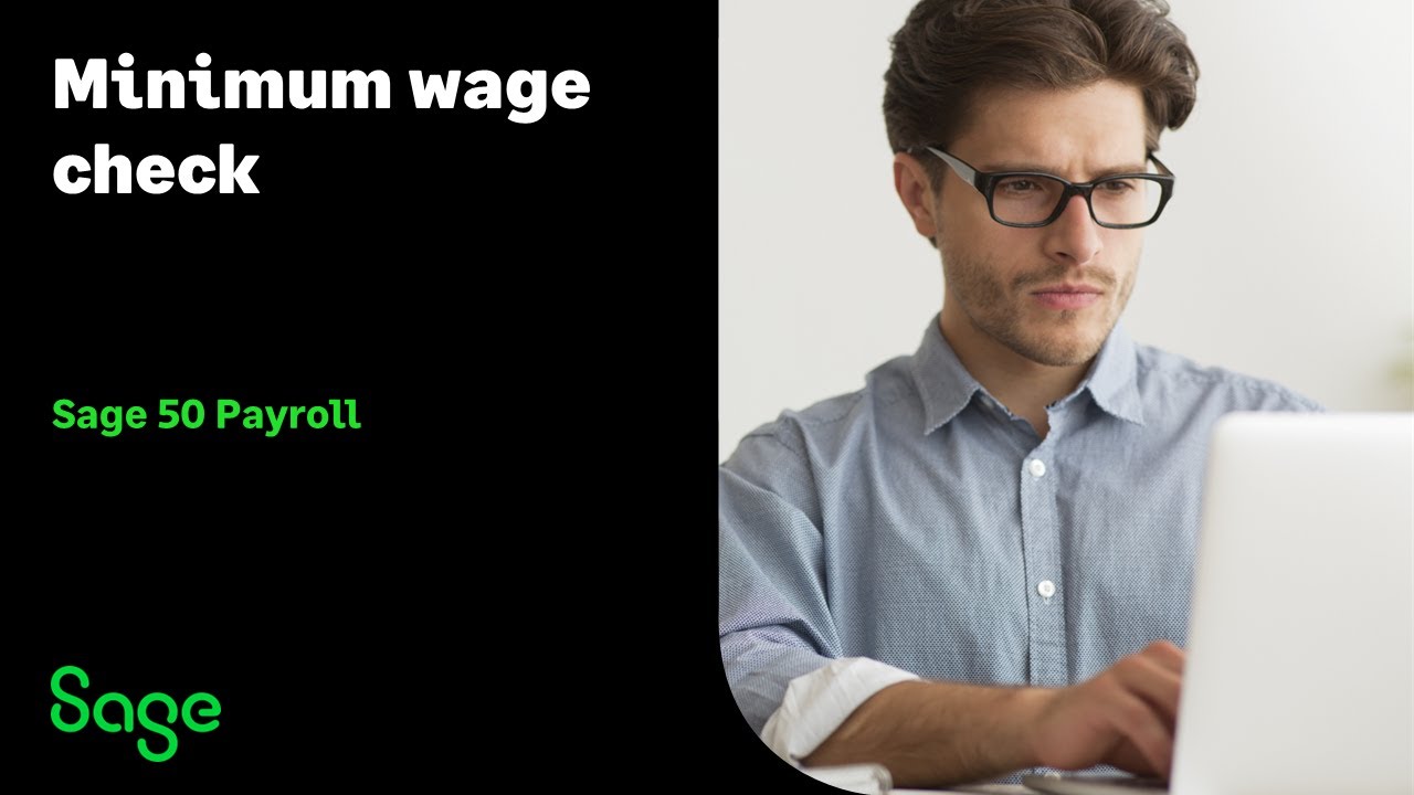 Sage 50 Payroll (UK) - Minimum Wage Check - YouTube