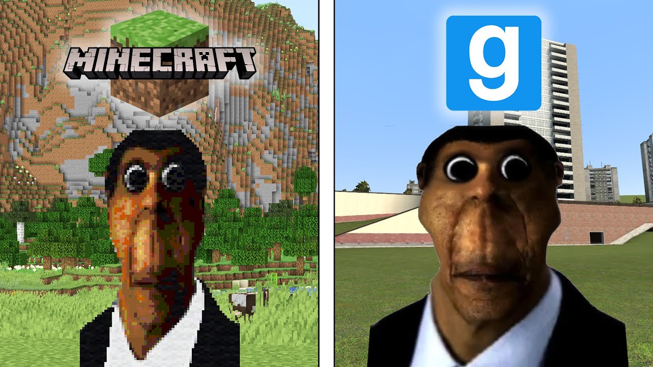 MINECRAFT OBUNGA VS GARRY'S MOD OBUNGA - WHICH IS SCARIER? - YouTube