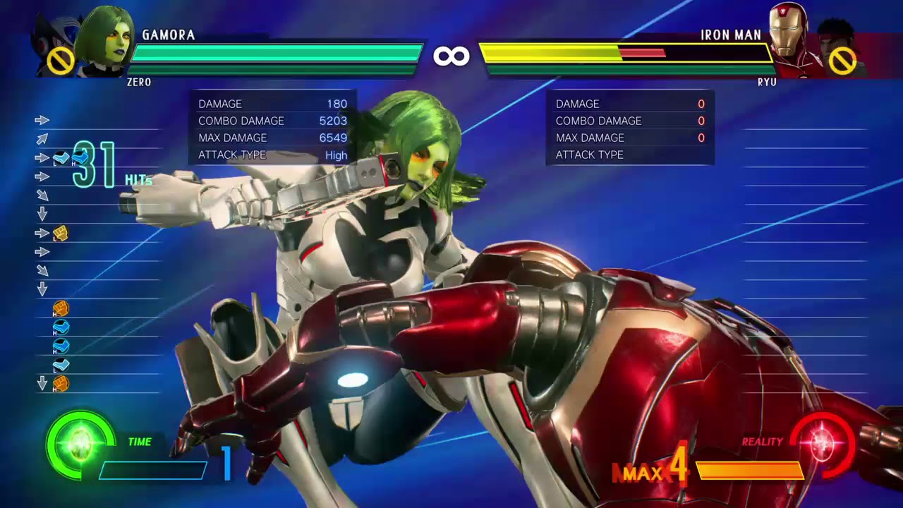 MARVEL VS. CAPCOM: INFINITE - Gamora Combo - YouTube