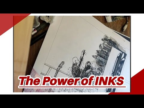 Traditional Ink Process of Comic 🗿 - YouTube