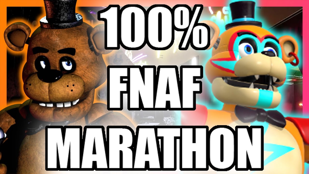 100% EVERY FNAF GAME MARATHON - 🔴LIVE - YouTube