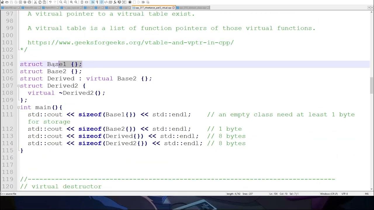 C ++ Basic Tutorial｜017｜ inheritance part3 inheritance with virtual - YouTube