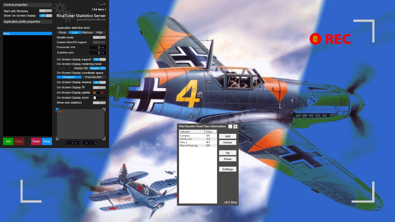 Как сделать крутой HUD для War Thunder с помощью WTRTI и RTSS? - YouTube