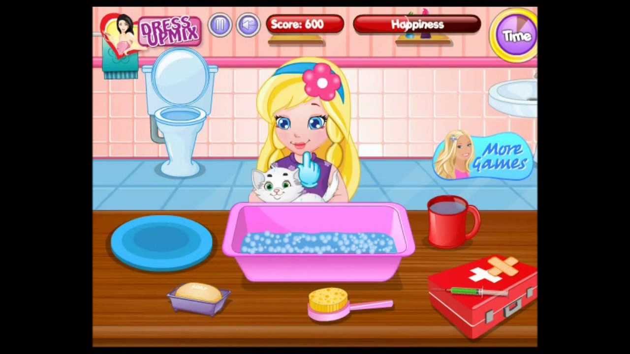 Baby Sofia's White Kitty gameplay for little girls-Baby Game-Pets Games ...