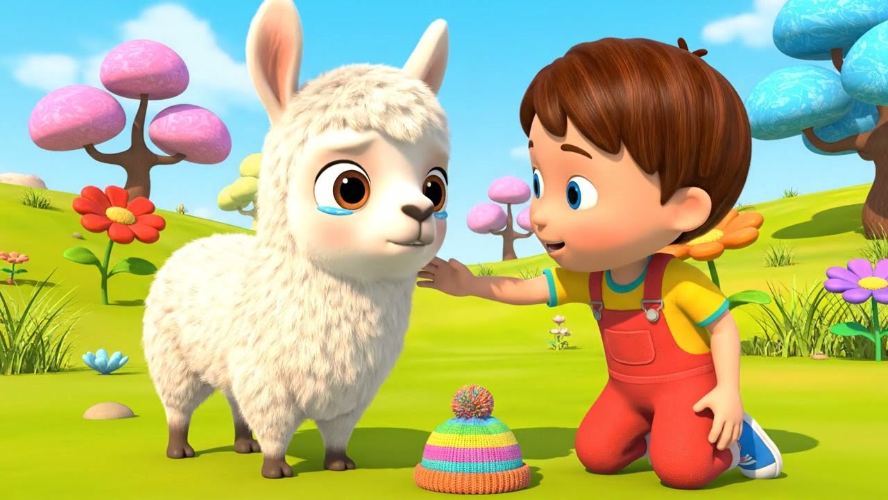 The Crying Baby Llama Dropped His Hat | Funny Toddler Song | Kids ...