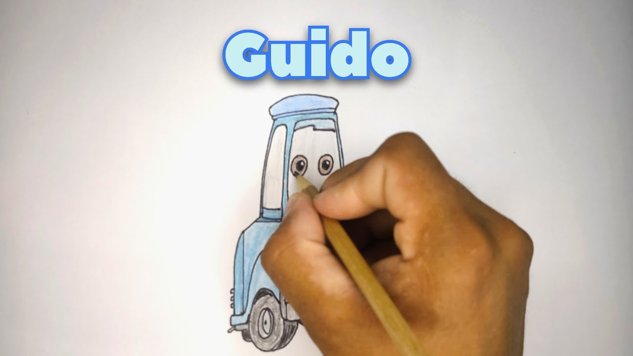 How to Draw | Guido from the cartoon "Cars" - YouTube