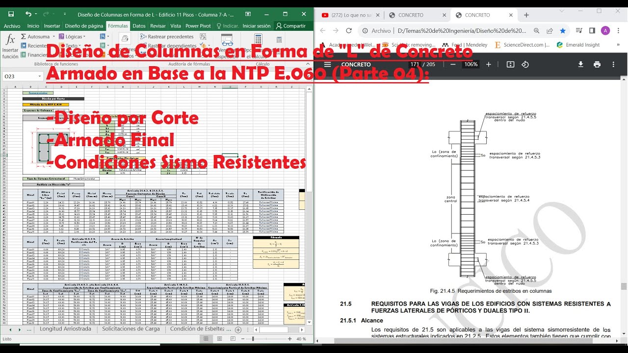 Diseño de Columnas en Forma de "L" de Concreto Armado - Método de la ...