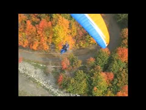 Parapente au mont Yamaska en octobre au québec - YouTube