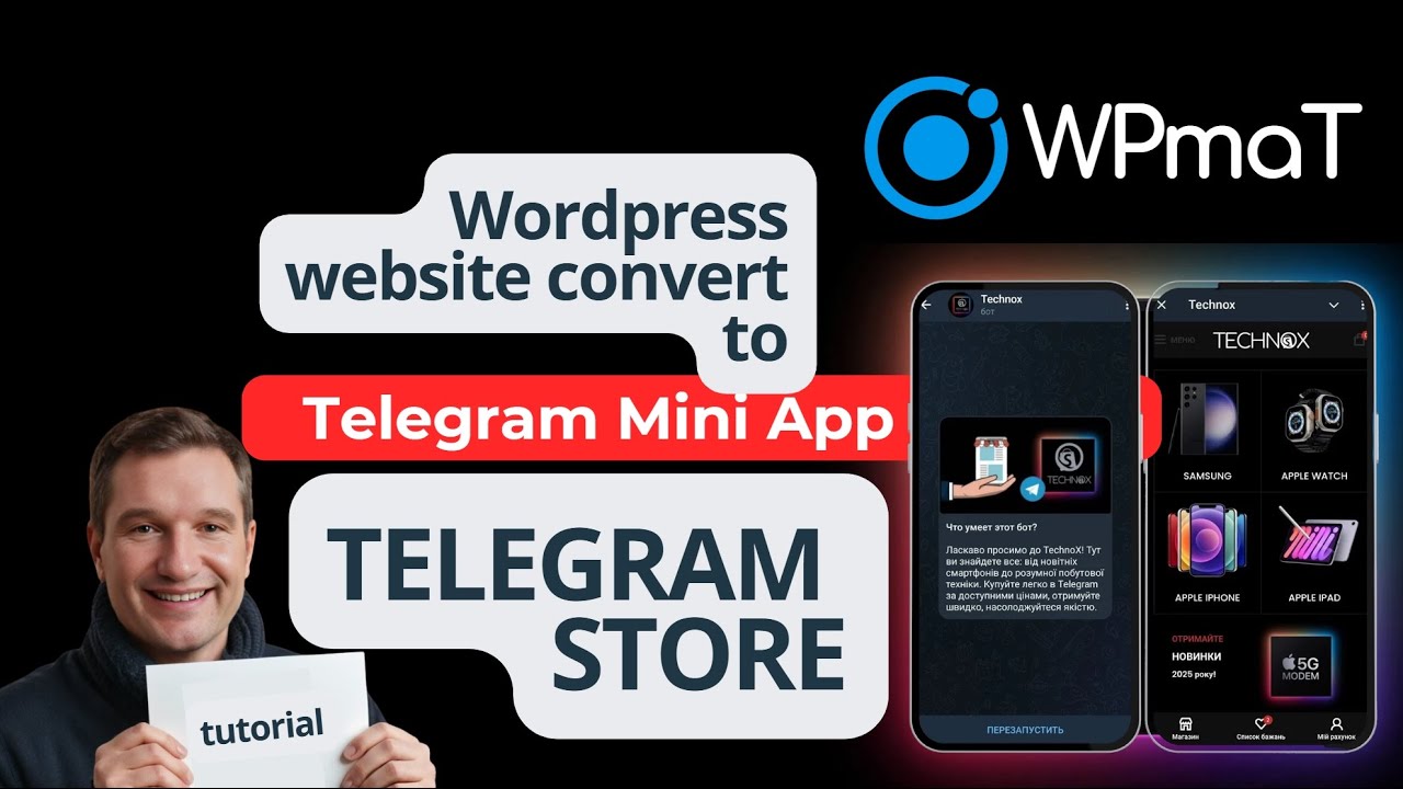 🔥How to create Mini App online shop in Telegram using WordPress ...