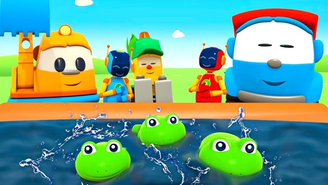 Sing with Leo the Truck! 5 Little Frogs @SongsforKidsEN & Nursery ...