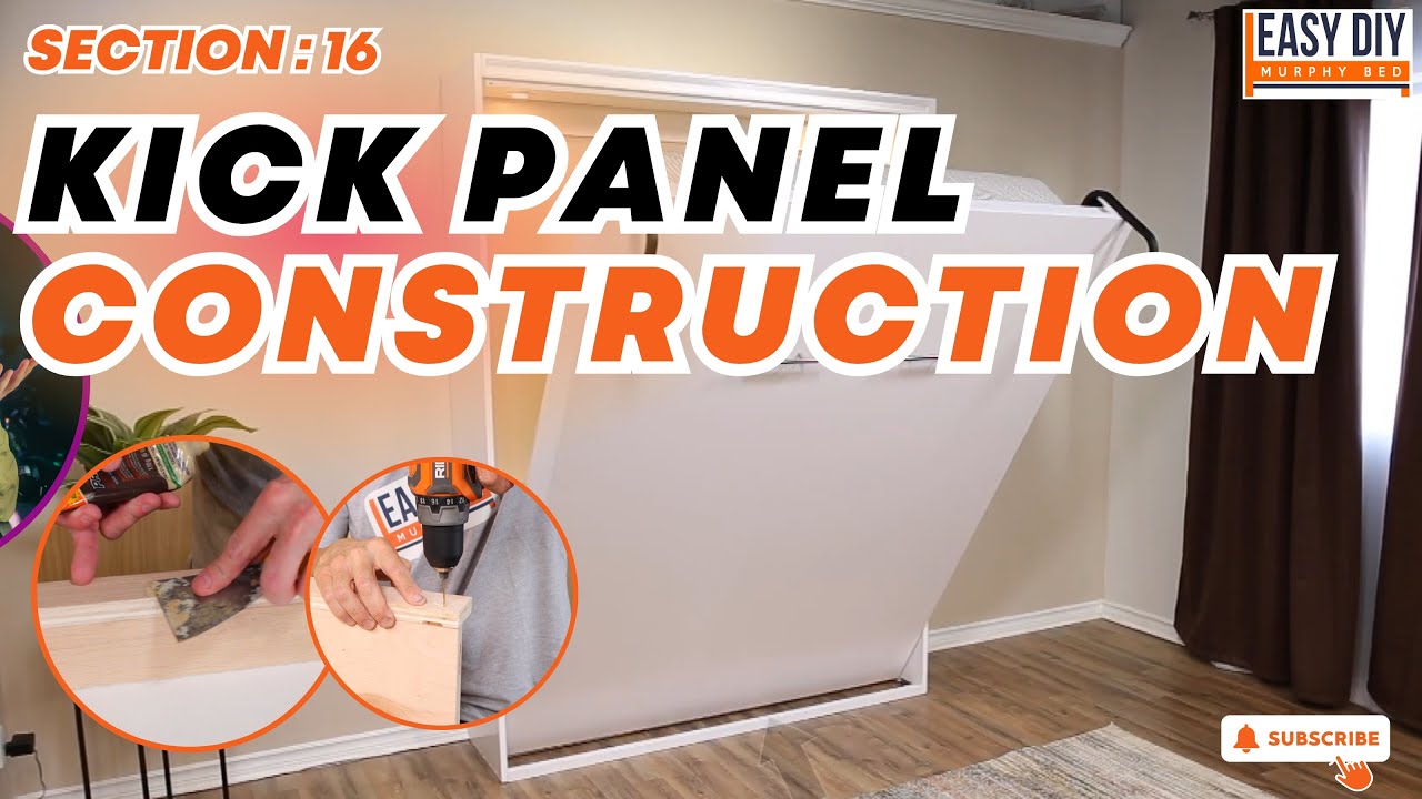 Section 16: Kick Panel Construction | Easy DIY Murphy Bed USA - YouTube