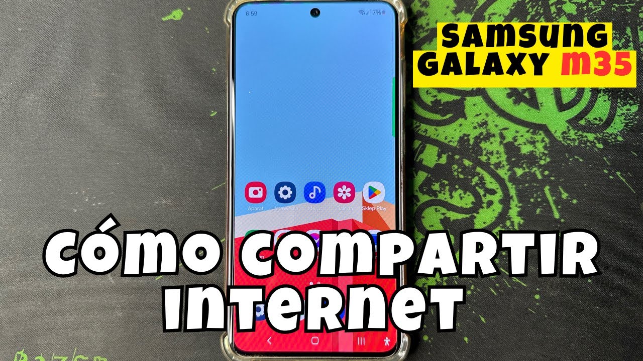 Cómo compartir internet Samsung galaxy m35 - YouTube
