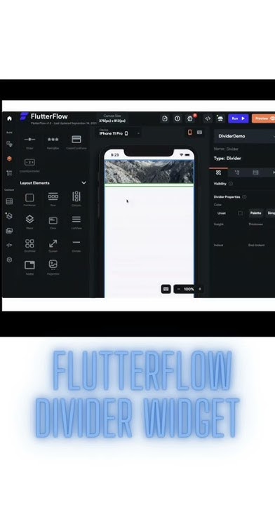 FLUTTERFLOW DIVIDER WIDGET #shorts #flutter #flutterflow #videotutorial ...