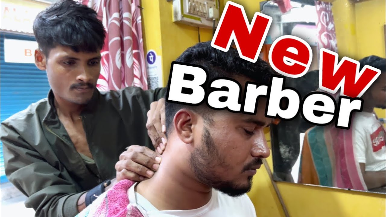 New Barber Head Massage with loud hand tapping and finger popping ...