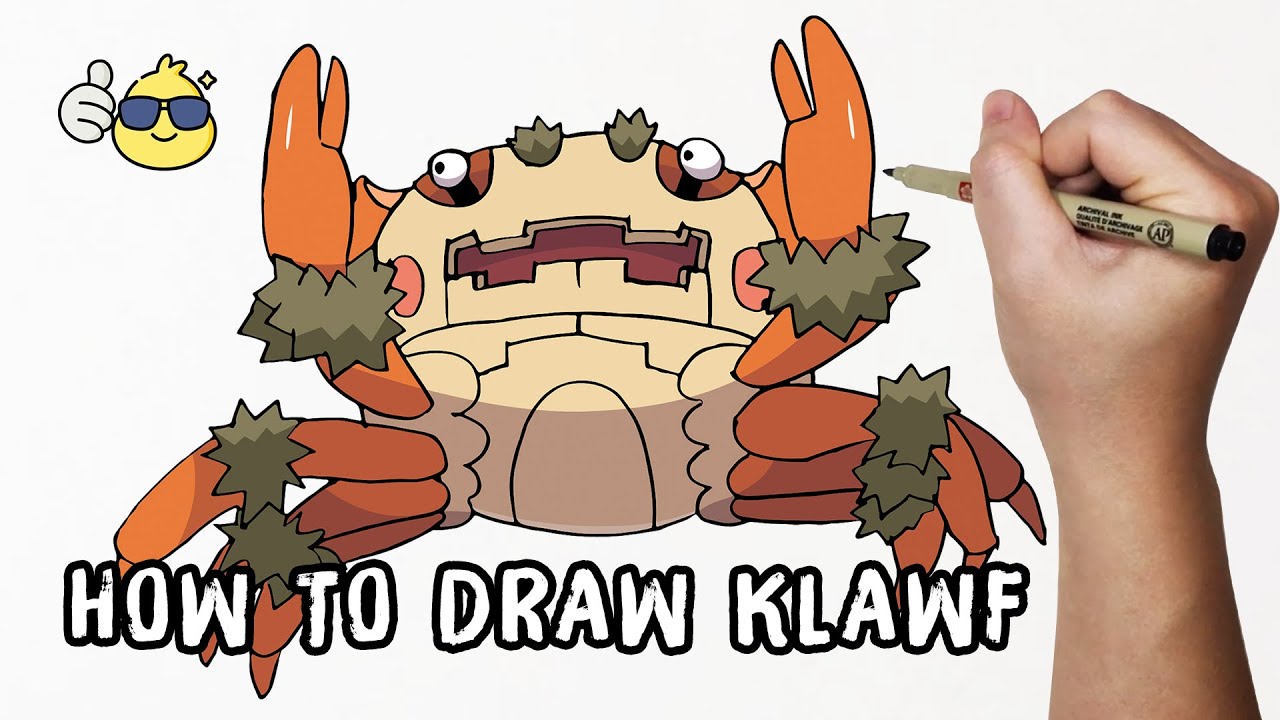 How to Draw Pokemon Klawf Step by Step Easy | Duc Draw - YouTube