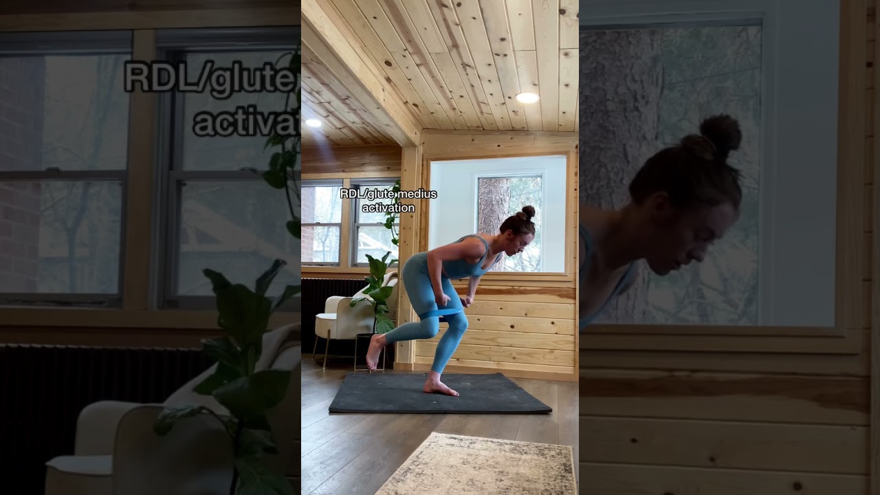 Knee pain prevention: RDL/glute medius activation - YouTube