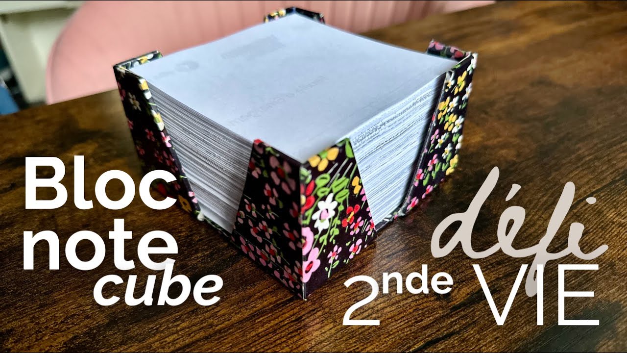 1. Comment faire un bloc-notes cube - YouTube