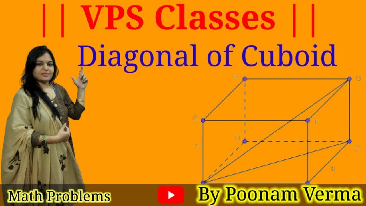 || VPS Classes ||# How to find diagonal of cuboid# - YouTube