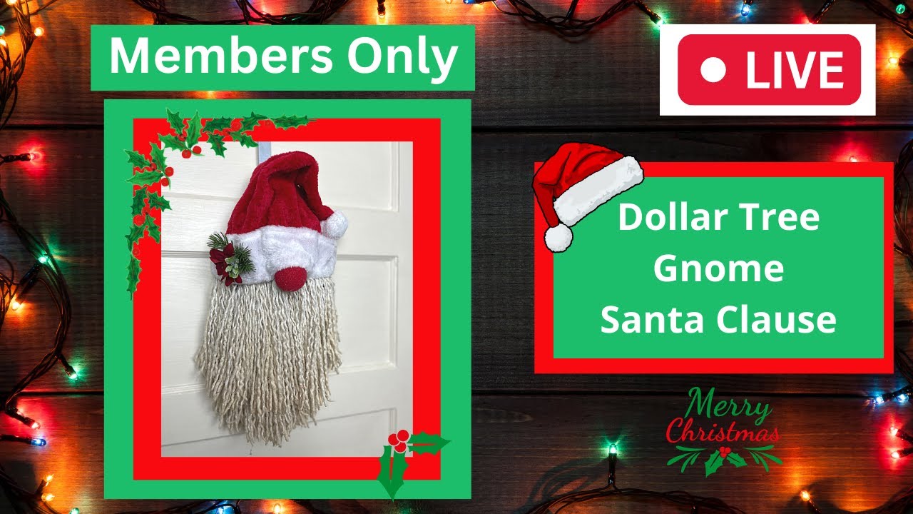 Dollar Tree Santa Clause DIY - YouTube